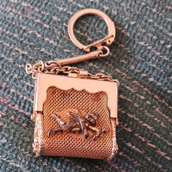 Vintage | Bags | Vintage Gold Mini Bag With Angel Design | Poshmark